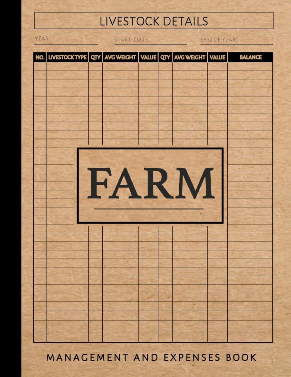 Farm Management and Expenses Book: Agricultural Income & Ledger ...