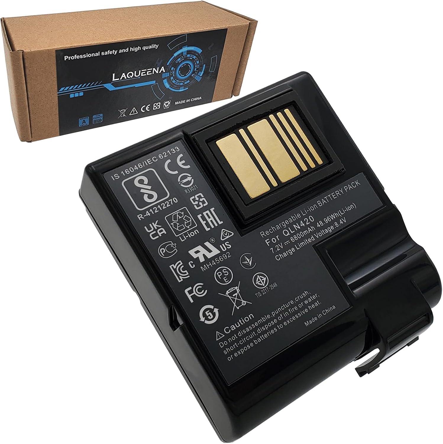 Amazon.com: LAQUEENA QLN420 Battery Compatible with Zebra ZQ630 ZQ63 ...