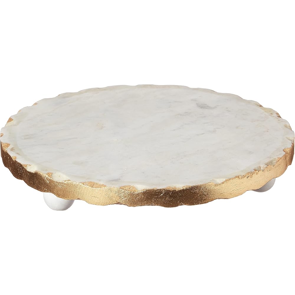 $10/mo - Finance Mud Pie Marble Trivet, 1 1/4" x 8 1/2" dia, Gold | Buy ...