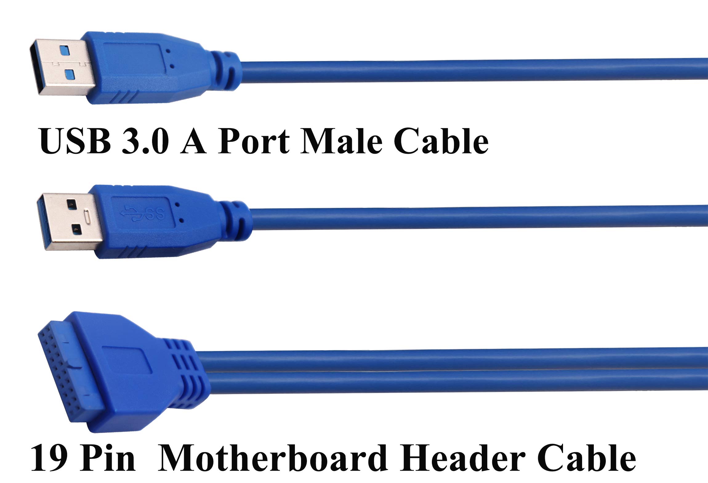 Snapklik.com : AAOTOKK 2 Port USB 3.0 Splitter Adapter Cable Dual Port ...