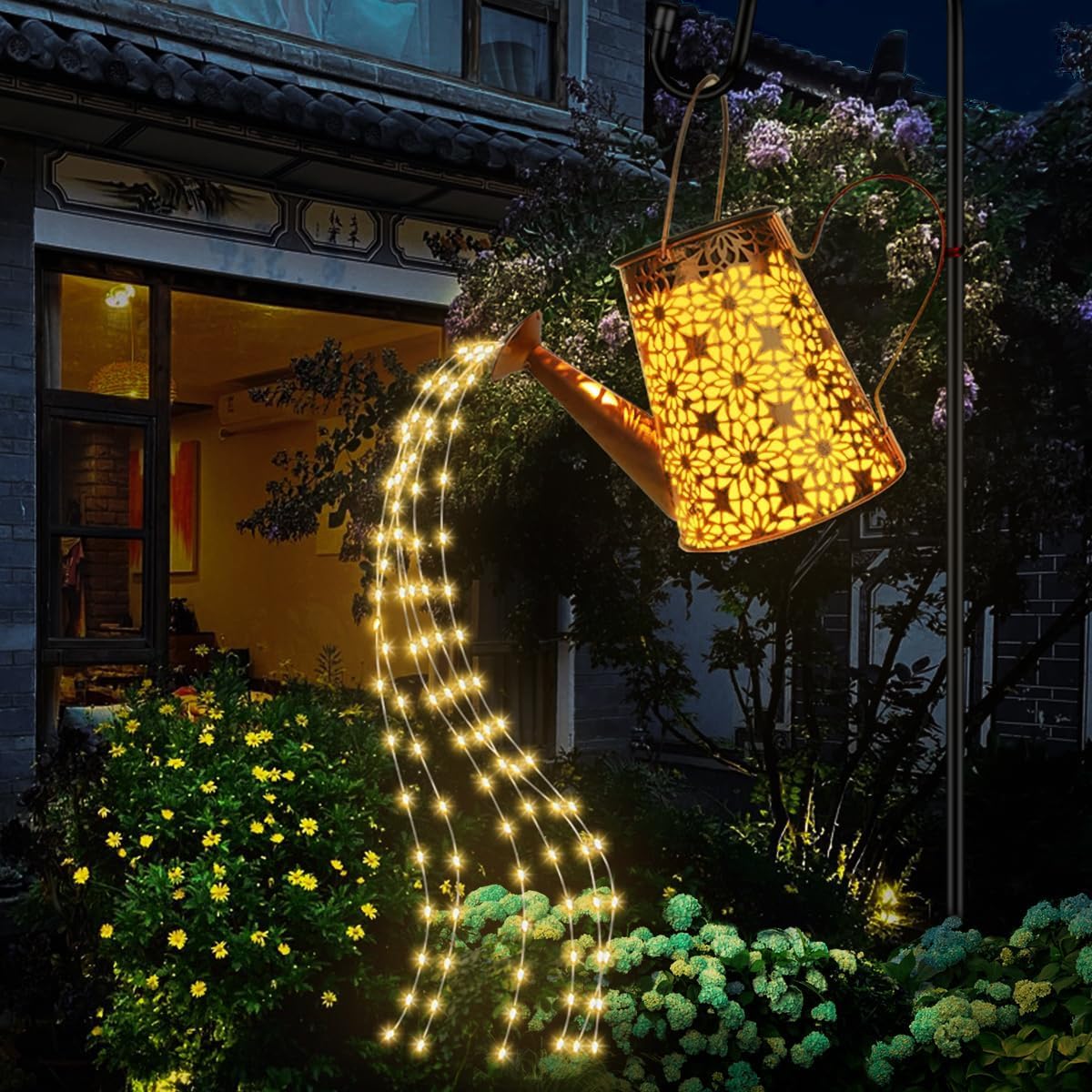 Amazon.com : Solar Watering Can Lights Garden Decor, Solar Lights ...