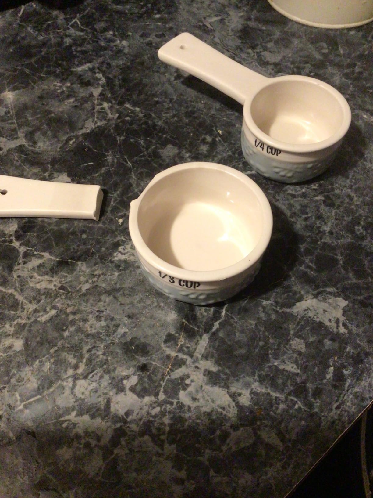 Amazon.com: Young's Inc Ceramic White Winter Measuring Cups, 4pcs/set ...