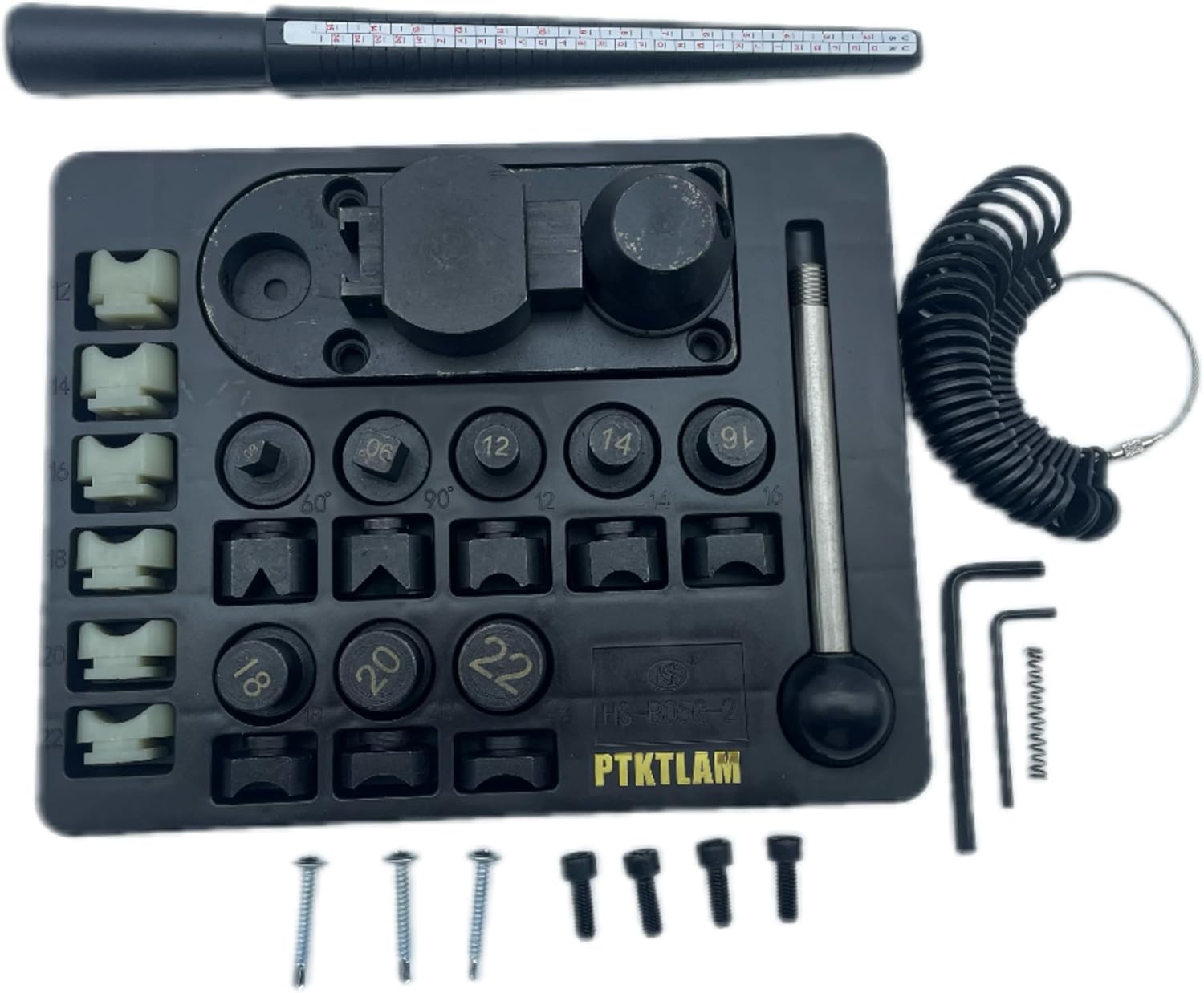 Amazon.com: PTKTLAM Ring Bending Tool,with Nylon Dies Jewelry Tools ...