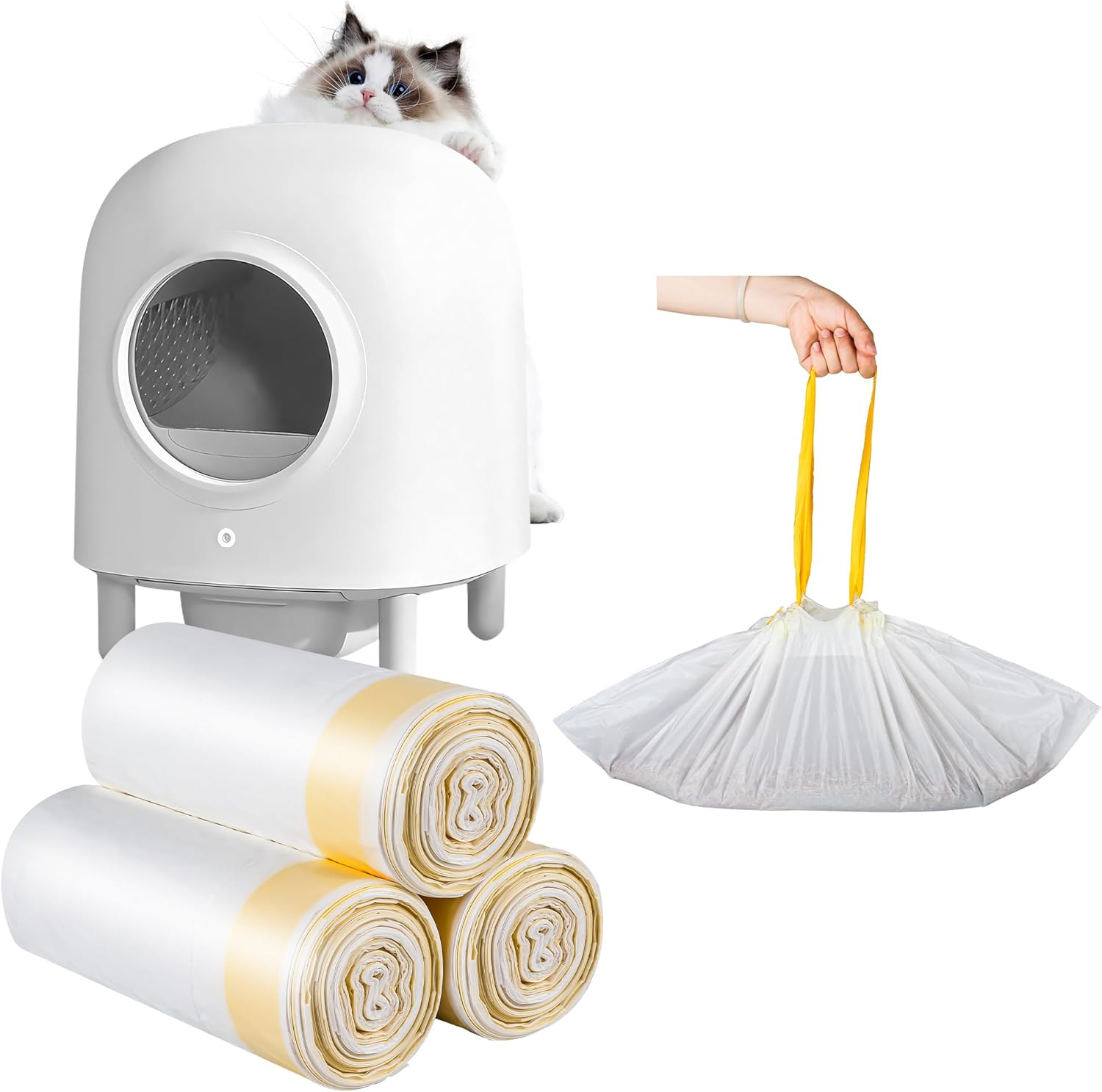 Amazon.com : 60 Count Cat Litter Pan Liners - Super Thick, Heavy Duty ...