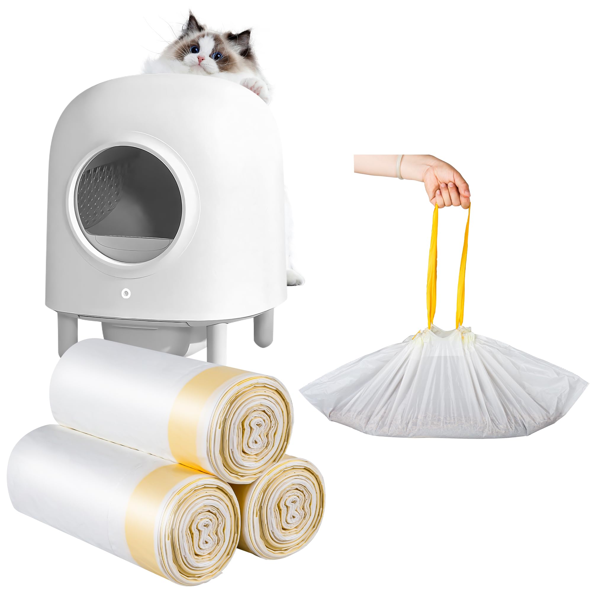 Amazon.com: 60 Count Cat Litter Pans Liners Super Thick,Cat Litter Bags ...