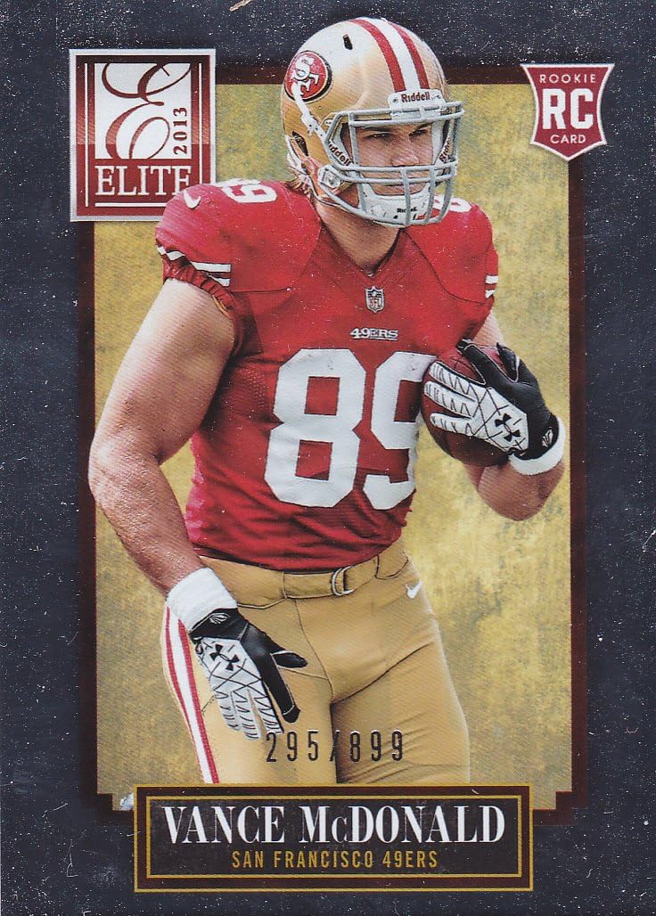 Amazon.com: 2013 ELITE VANCE MCDONALDS ROOKIE CARD /999 49ERS : Sports ...