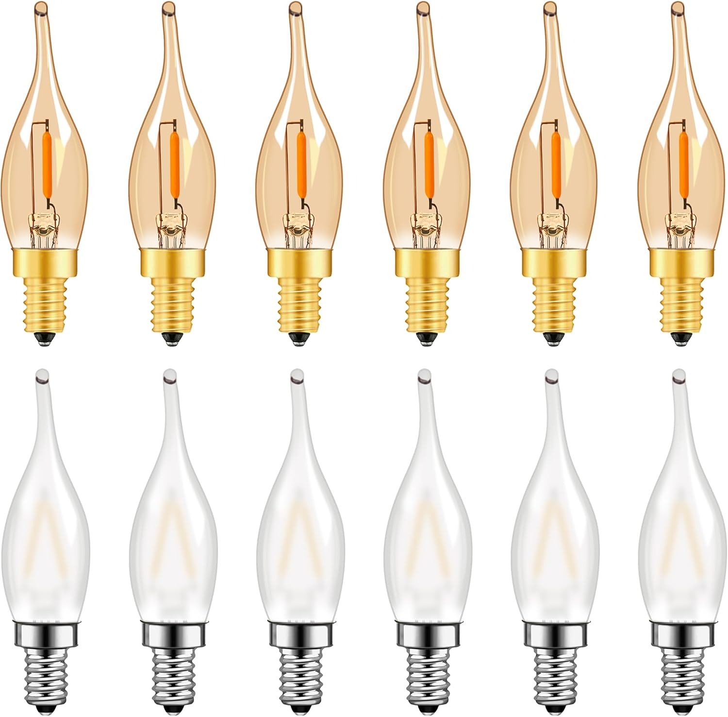 Genixgreen LED Vintage Candelabra Bulbs 1W-1.5W - Amazon.com