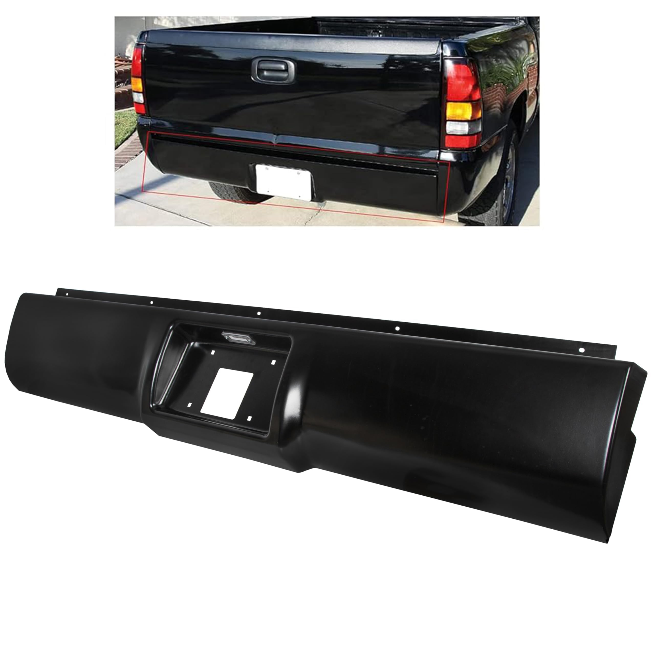 Amazon.com: ECOTRIC Roll Pan W/LED License Light Compatible with 1988 ...