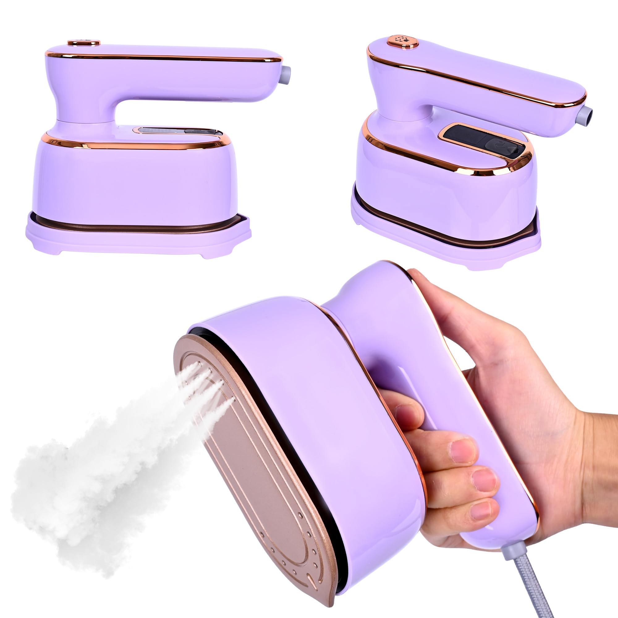 Amazon.com: Mini Clothes Travel Steam Iron: Handheld Portable Fabric ...