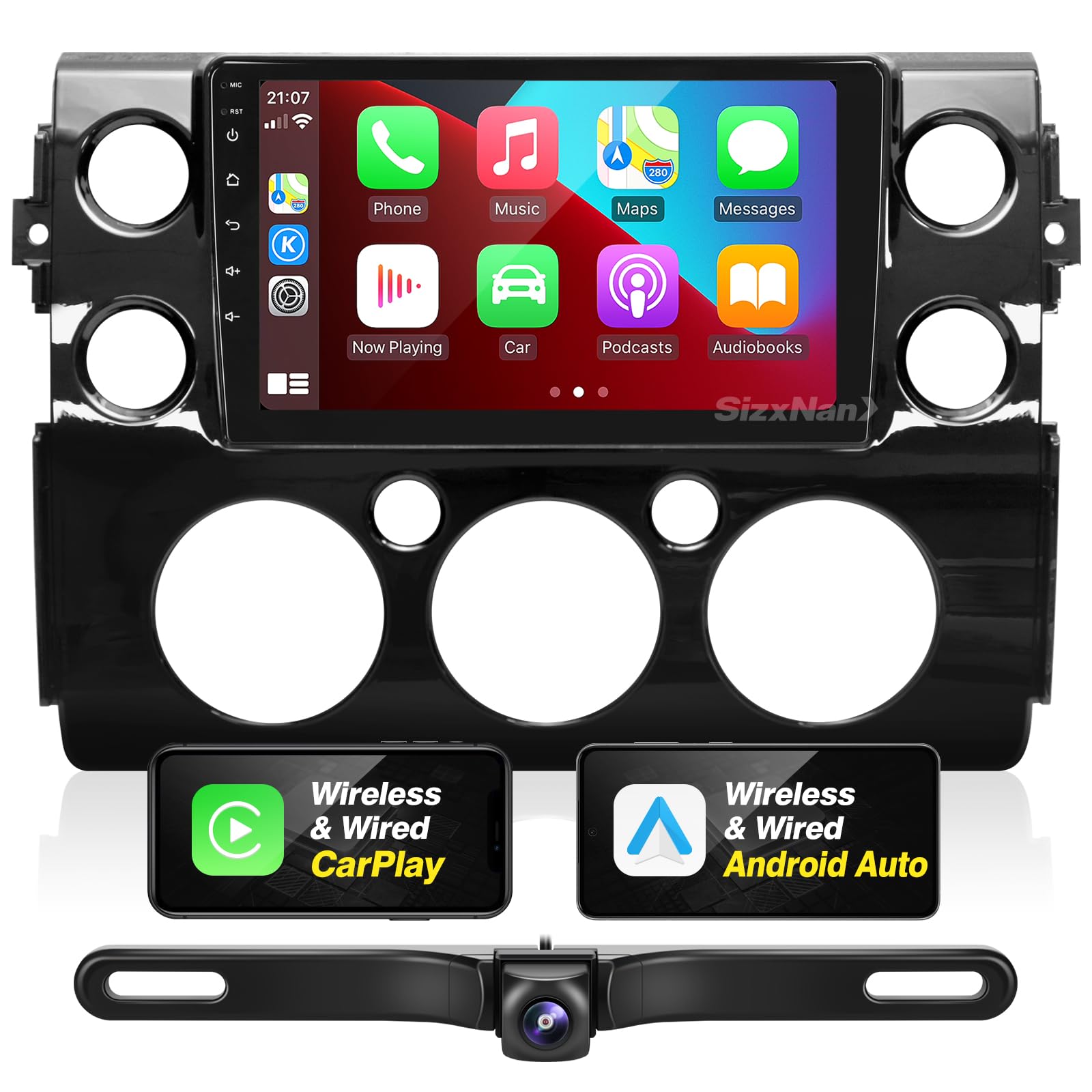 Amazon.com: SizxNanv for Toyota FJ Cruiser 2006-2020 Android 11 Radio ...