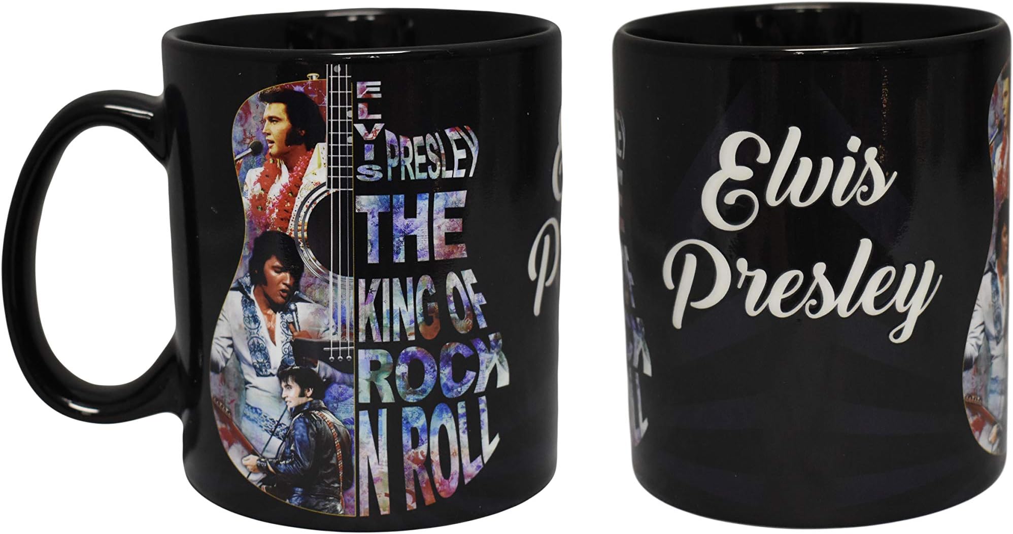 Amazon.com | Midsouth Products Elvis Presley Mug With Color Collage ...