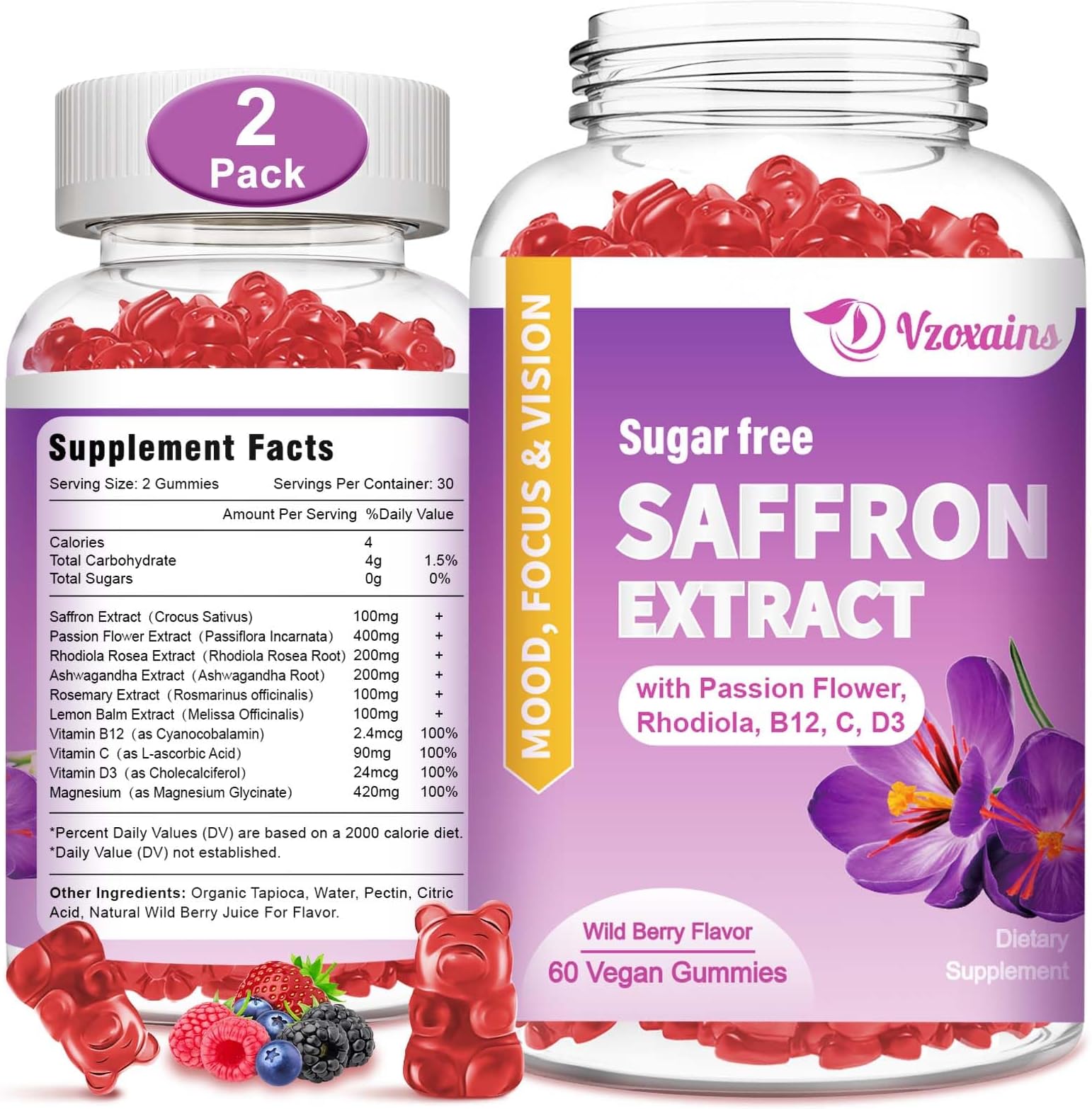 Amazon.com: InstaZen: Natural Stress Relief Supplement & Mood Enhancer ...