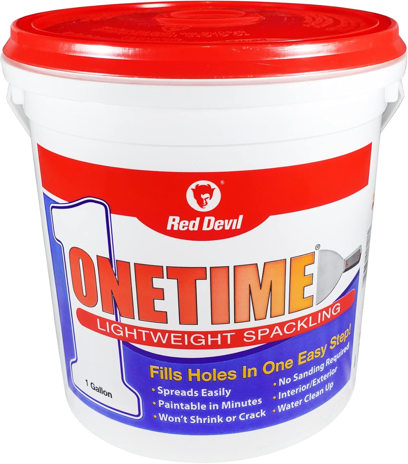 Red Devil 0541 ONETIME Lightweight Spackle Wall Repair, Spackling for ...