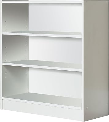 Amazon.com: Mylex Three Shelf Bookcase; Two Adjustable Shelves; 11.63 x ...