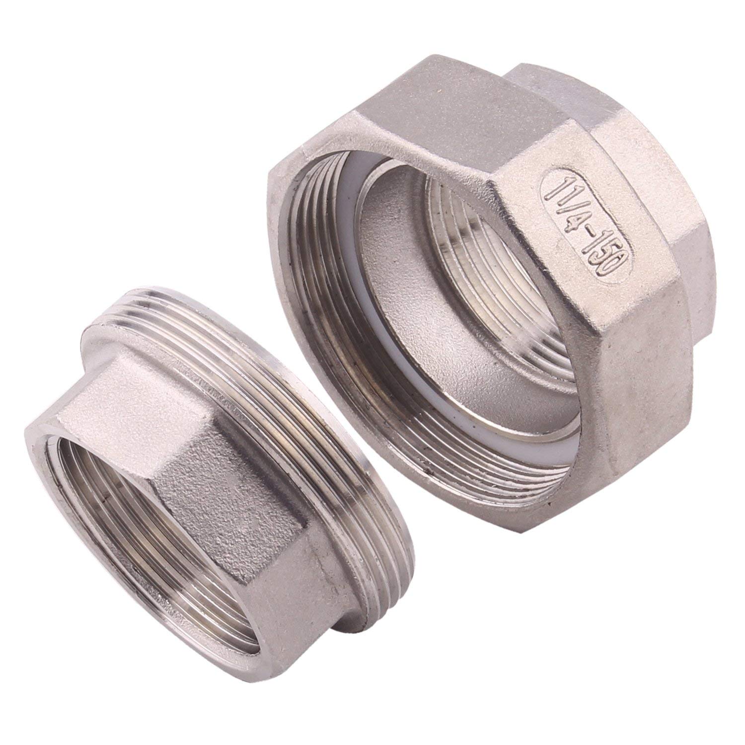 Snapklik.com : DERPIPE Cast Pipe Fittings Union - 1 1/4" NPT Female ...
