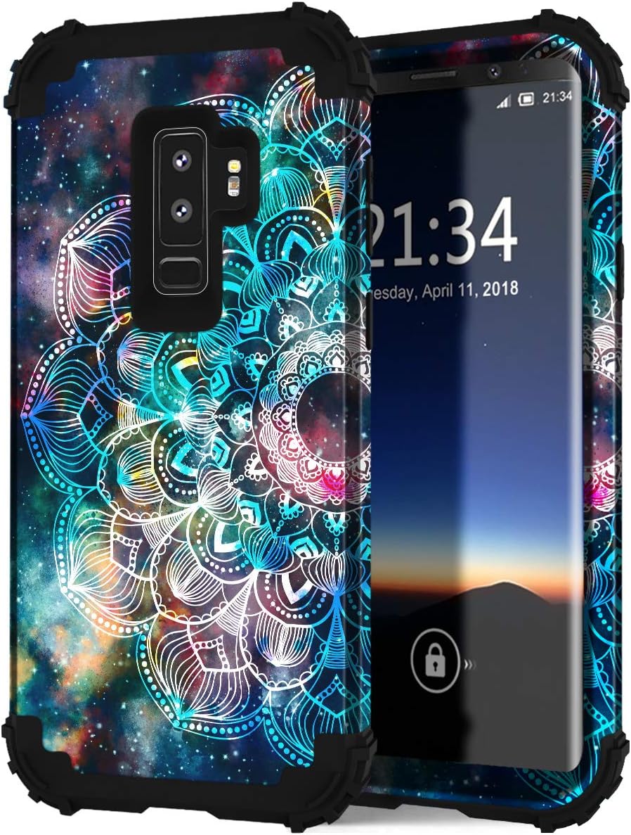 Amazon.com: Hocase for Galaxy S9 Plus Case, Heavy Duty Shockproof ...