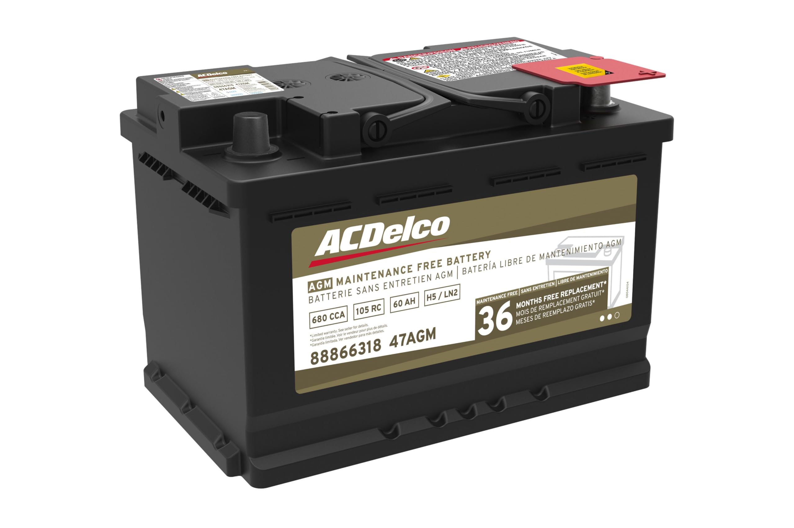 Amazon.com: ACDelco Gold 47AGM (88866318) 36 Month Warranty AGM BCI Group 47 Battery : Automotive