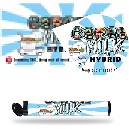 Amazon.com : Cereal Milk Pre-Roll Labels - Cali Labels - Pre-Roll Tube ...