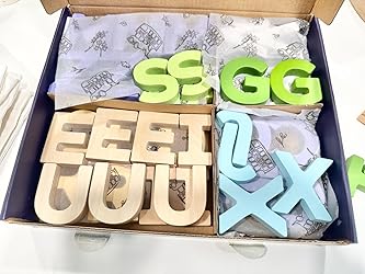 Amazon.com: Le Toy Van - Wooden Letters in a Bag Toy, Plastic Free ...