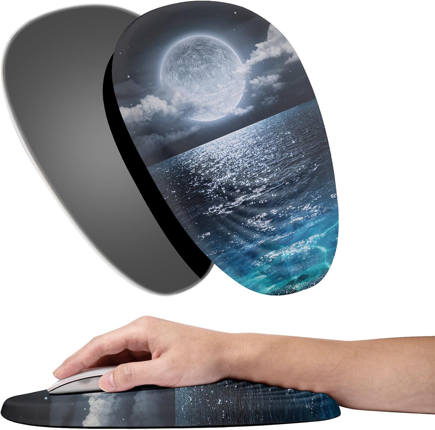Amazon.com: SANWUMIAN Mouse pad, Ergonomic Mouse Pad with Memory Foam ...