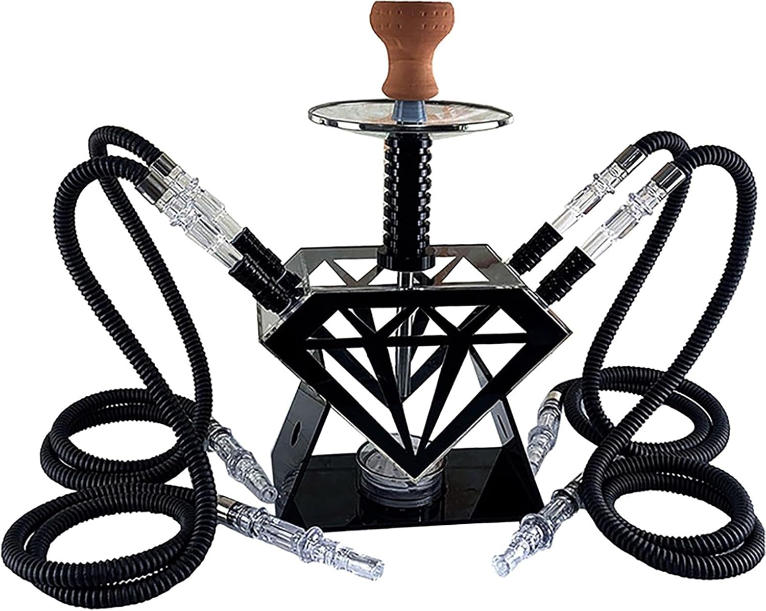 Amazon.com: IDTA 4 Hose Hookah Set with Multicolor LED Light Premium ...