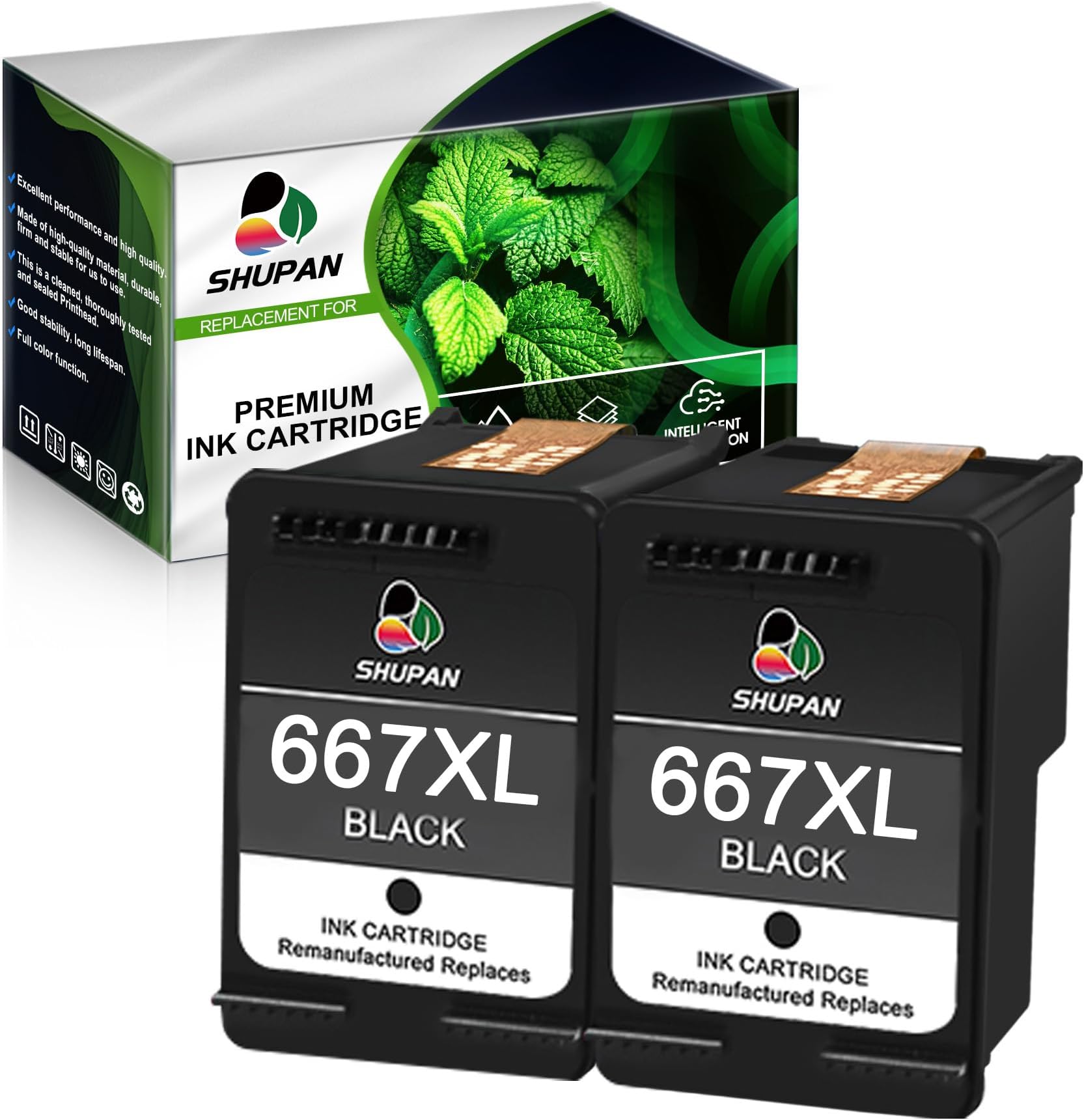Amazon.com: 667 Ink Cartridges Black Value Pack Compatible Ink ...