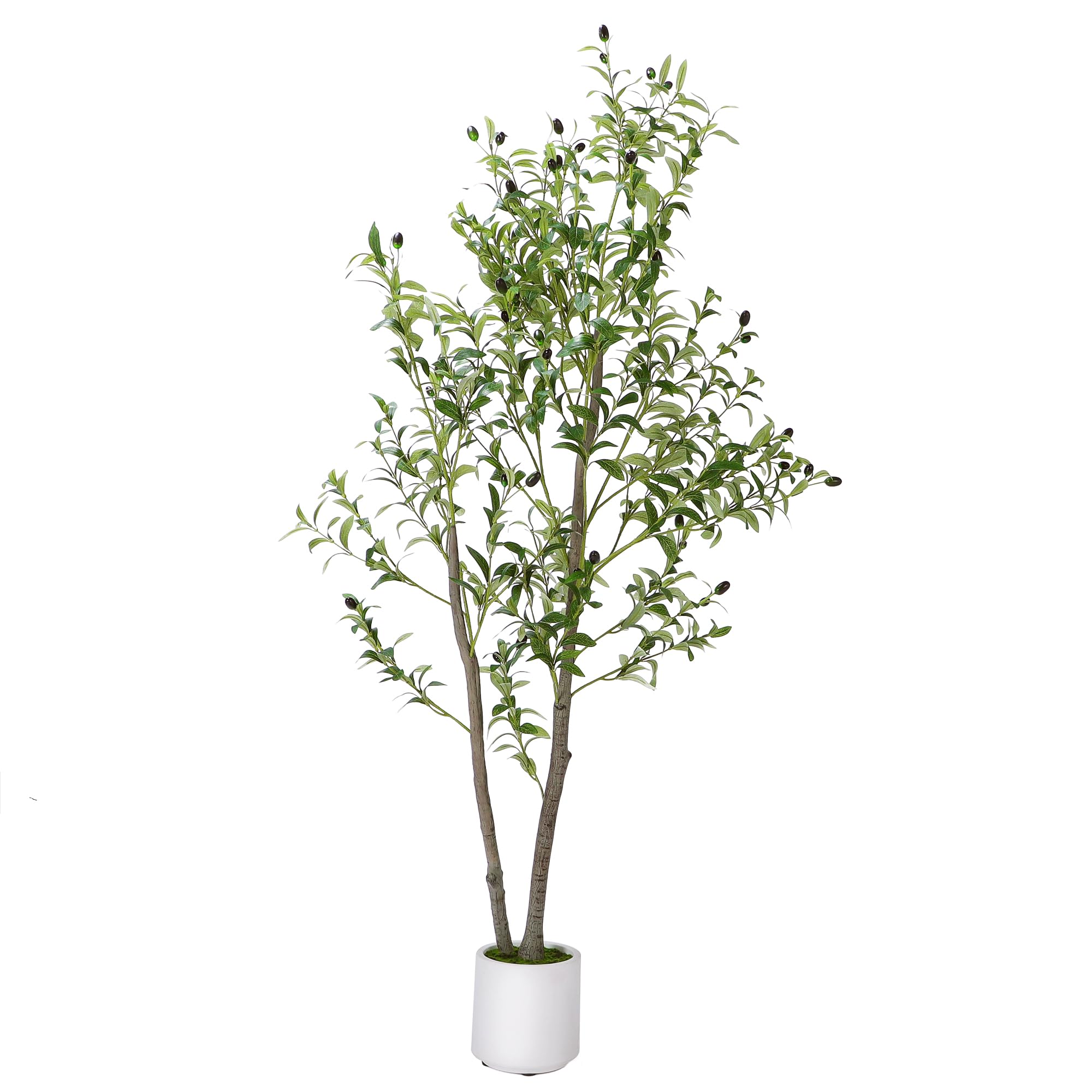 Amazon.com: Artificial Olive Tree 5FT, Indoor Fake Silk Plant with ...