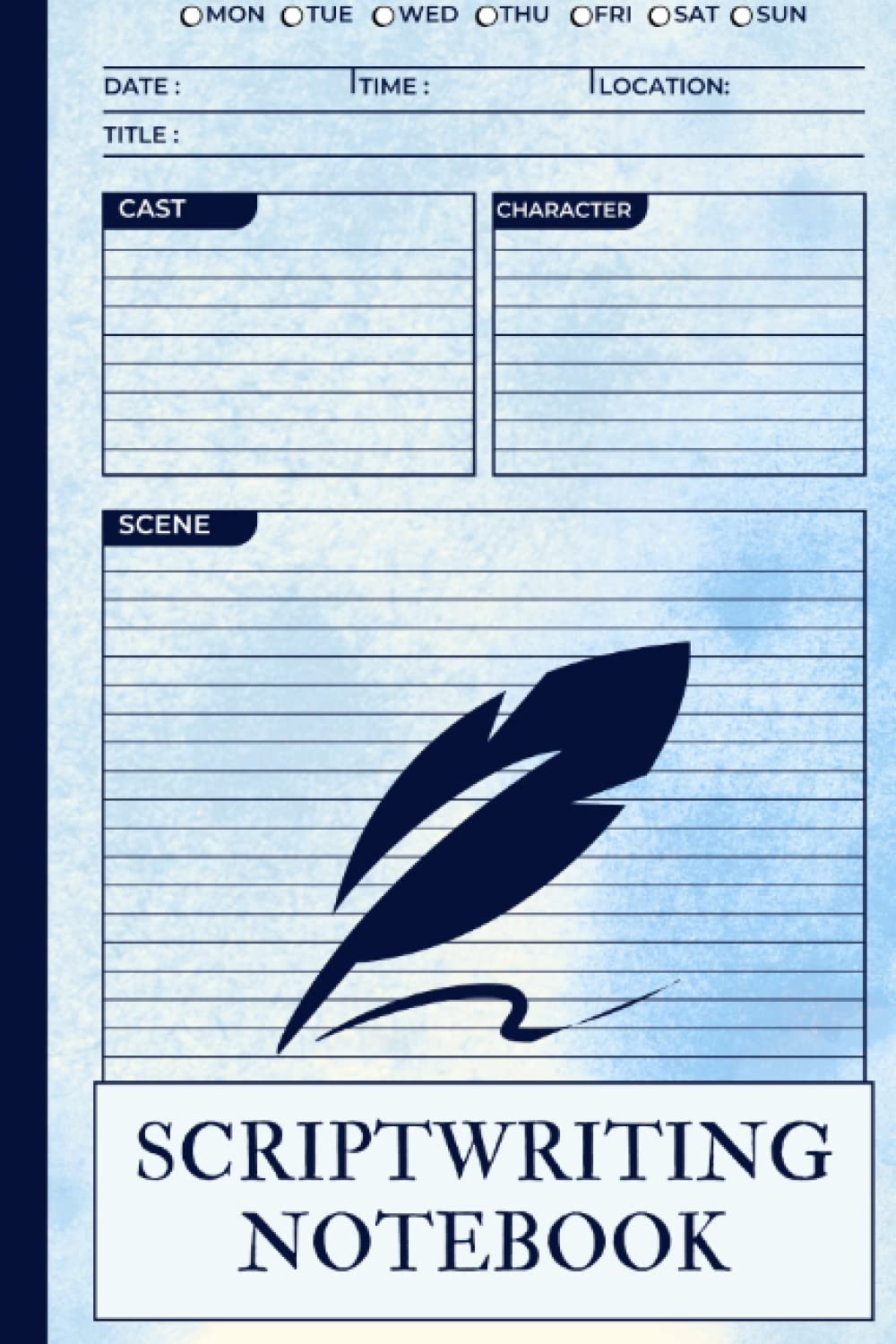 Scriptwriting Notebook: Screenplay Writing Journal To Keep Record Of ...