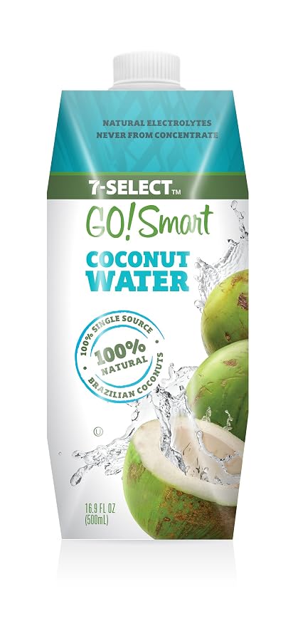 Amazon.com : 7-Select GO!Smart Coconut Water 16.9 oz (Coconut, 12 Pack ...