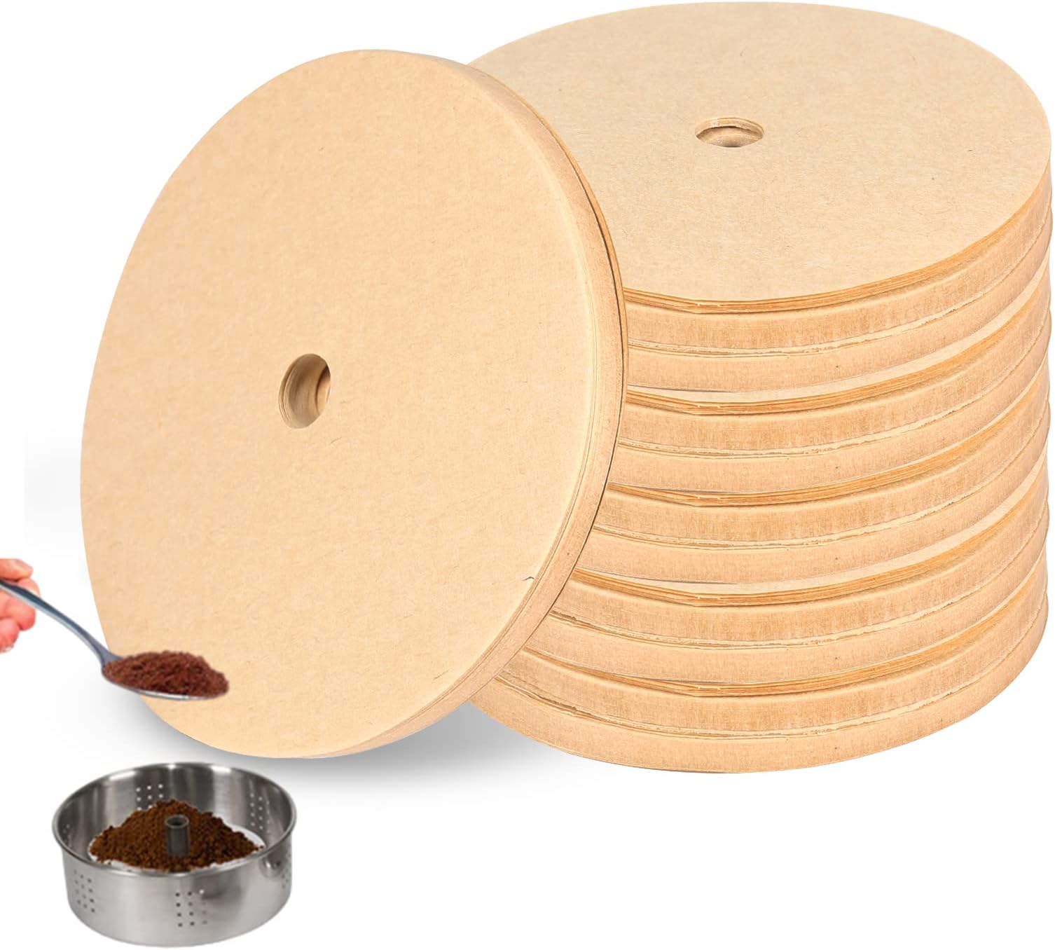 Amazon.com: Unbleached Percolator Coffee Filters - 200Pack Disposable ...