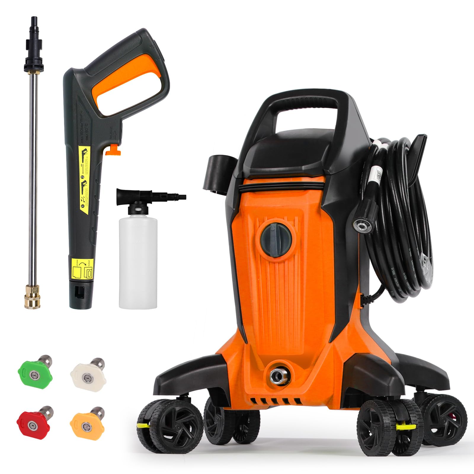 Birtechway 3000 PSI 2.8 GPM Electric Pressure Washer, Power Washer ...