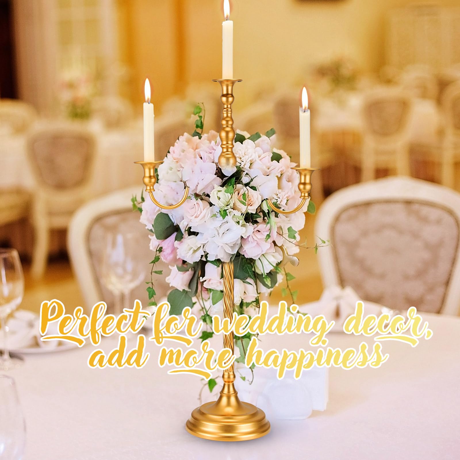 Bulk Wedding Centerpiece Gold Candelabra Gold Candelabra Wedding