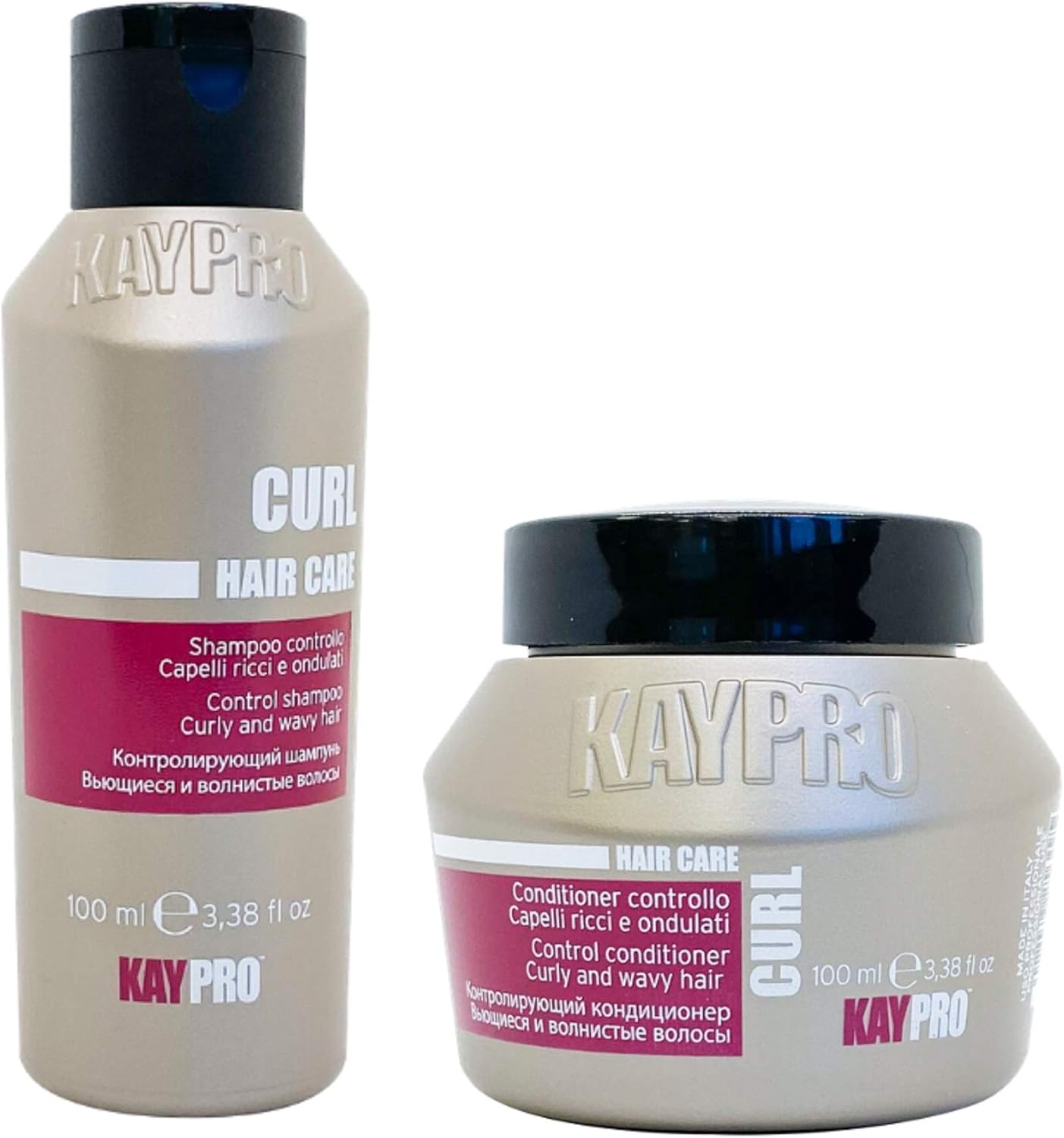 Kepro Kaypro Hair Care Set of 2 Mini CURL Shampoo & Mask 100ml : Amazon ...