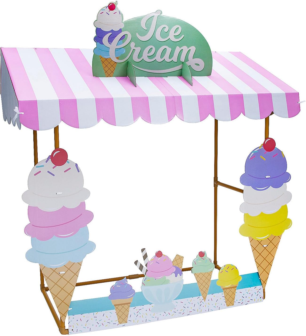 Amazon.com: Fun Express Ice Cream Tabletop Hut with Frame - 2 Pc : Home ...