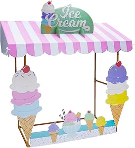 Amazon.com: Fun Express Ice Cream Tabletop Hut with Frame - 2 Pc : Home ...