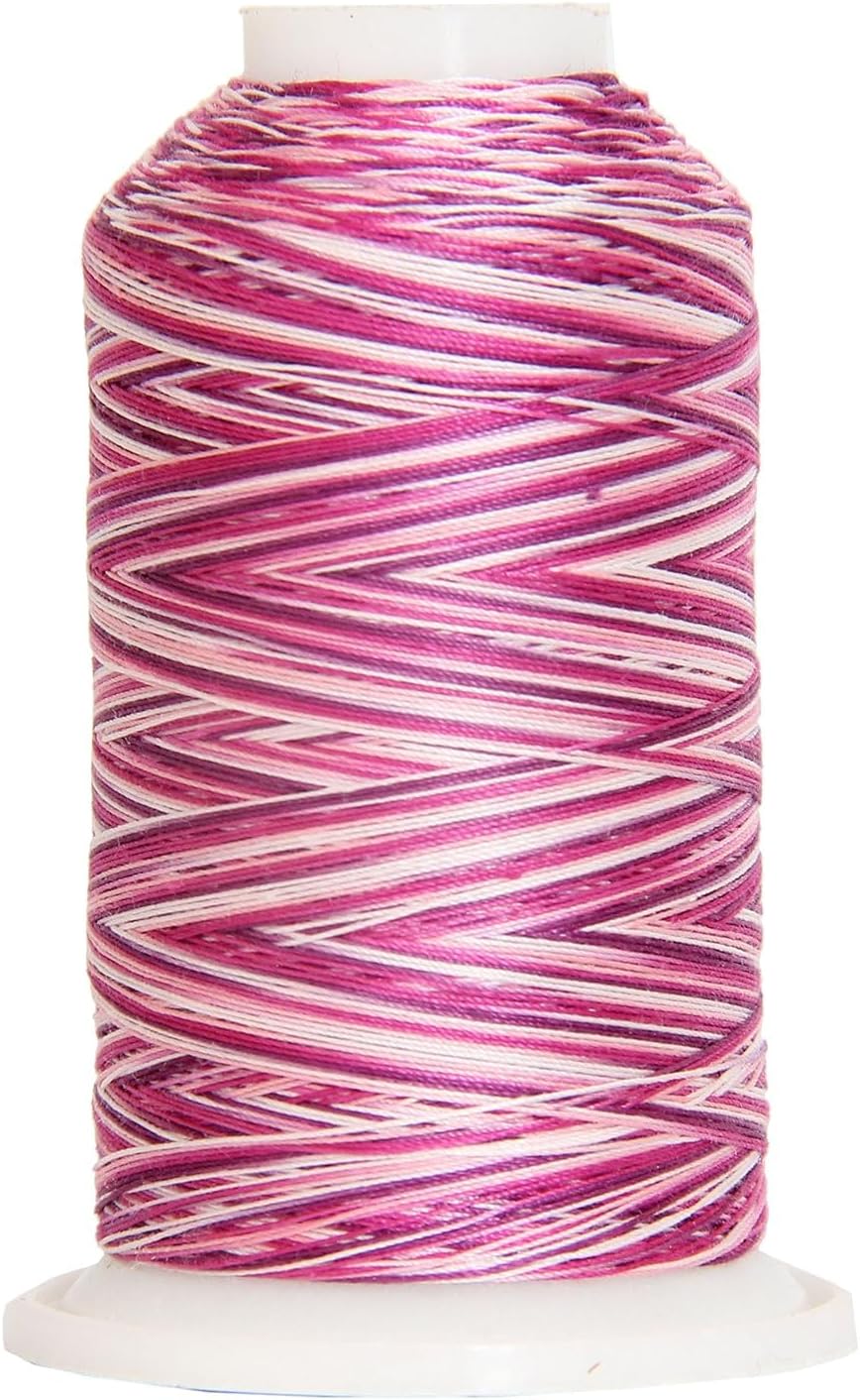 Amazon.com: Threadart Multicolor 100% Cotton Thread | Variegated Colors ...