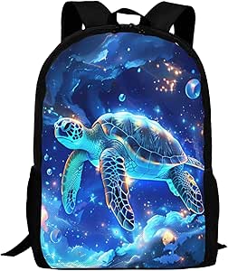 Amazon.com: QSMX Blue Galaxy Backpack for Girls Boys, Business Travel ...