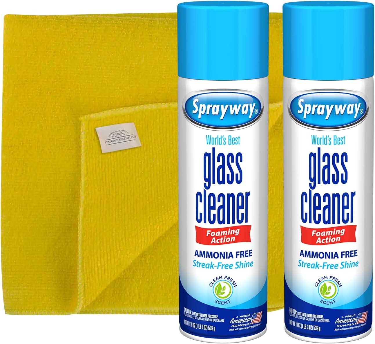 Amazon.com: Sprayway Glass Cleaner Spray Foam 2-Pack, 19 oz, Ammonia ...