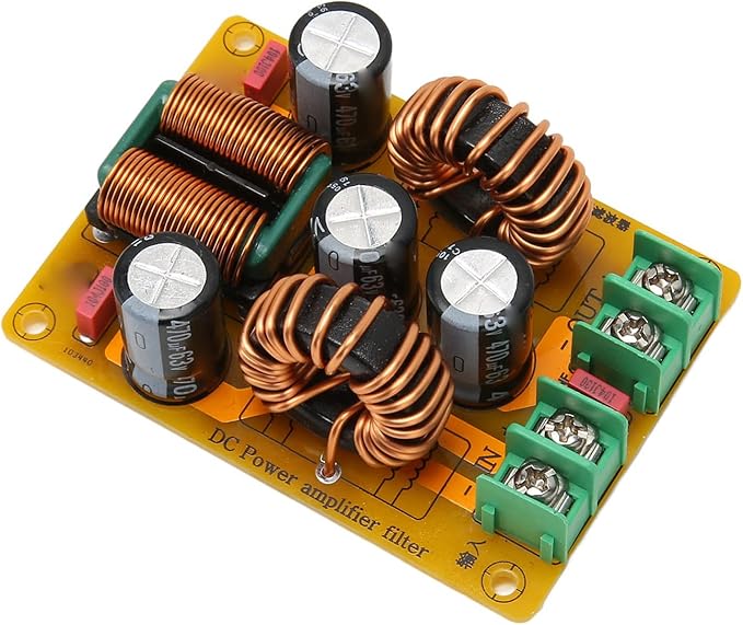 Amazon.co.jp: DC EMI パワーフィルター、ノイズを除去 高周波フィルター パッシブフィルター PCB 電源フィルターボード ...