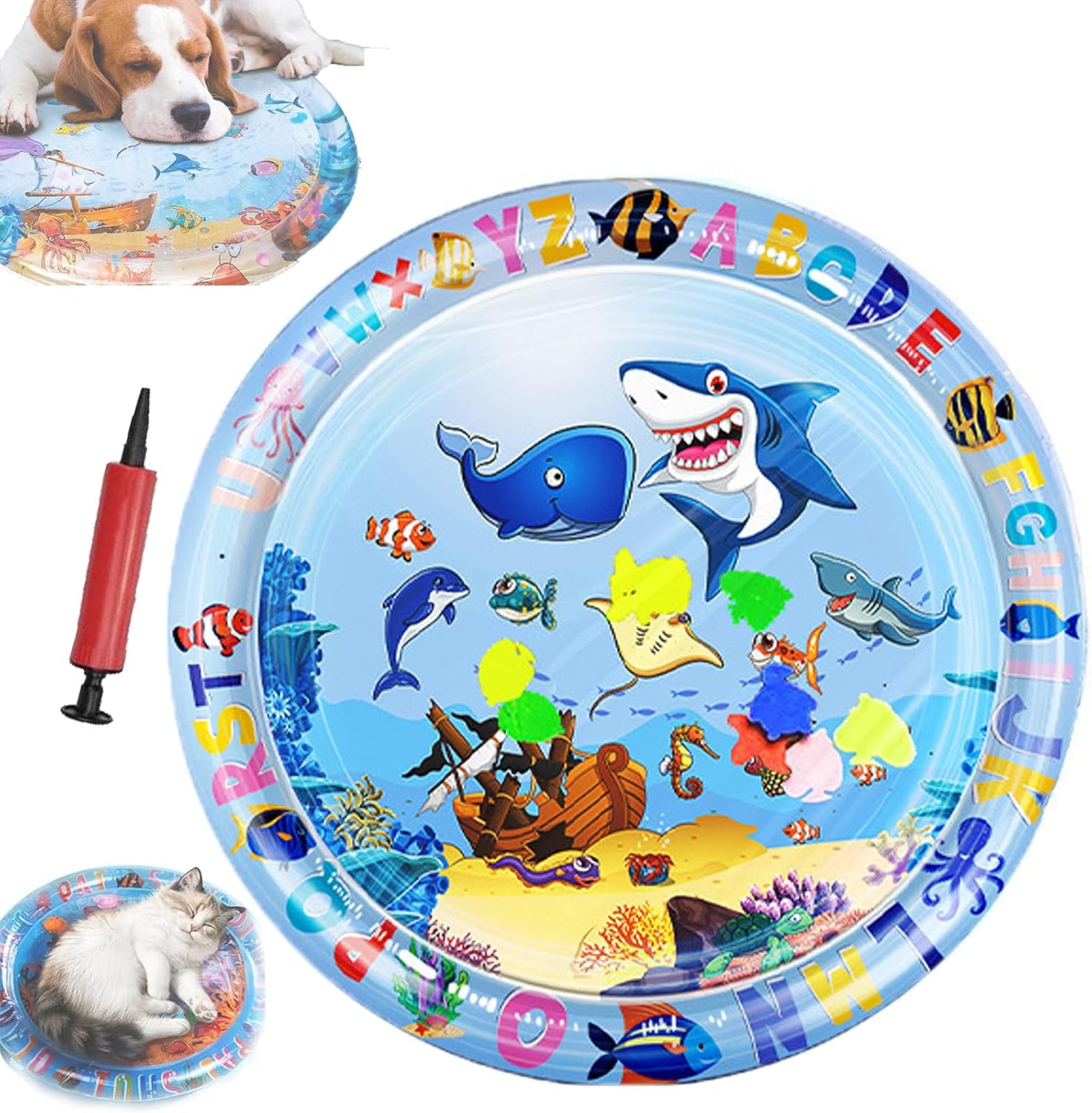 Amazon.com : Pet Water Bed, Thickened Water Sensory Play Mat for Cats ...