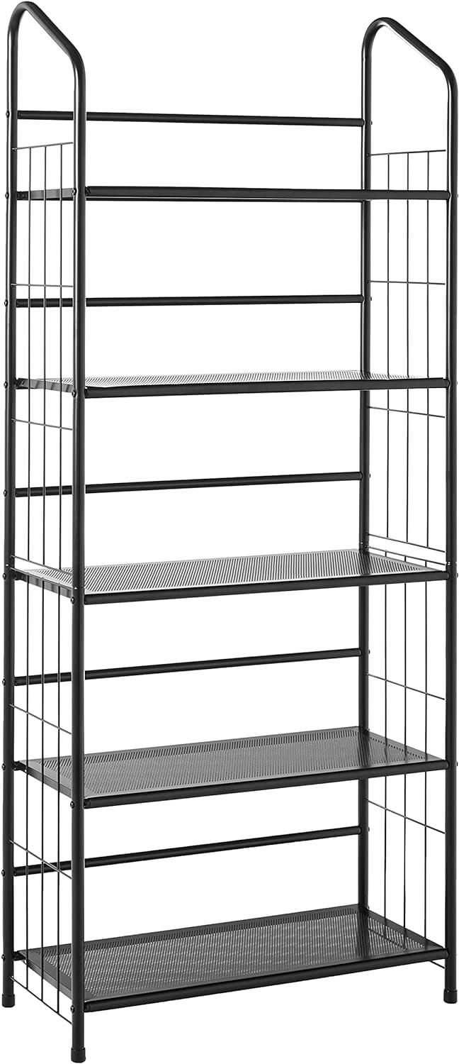 ORE International R597-5 Five Tier Metal Book Rack,Black