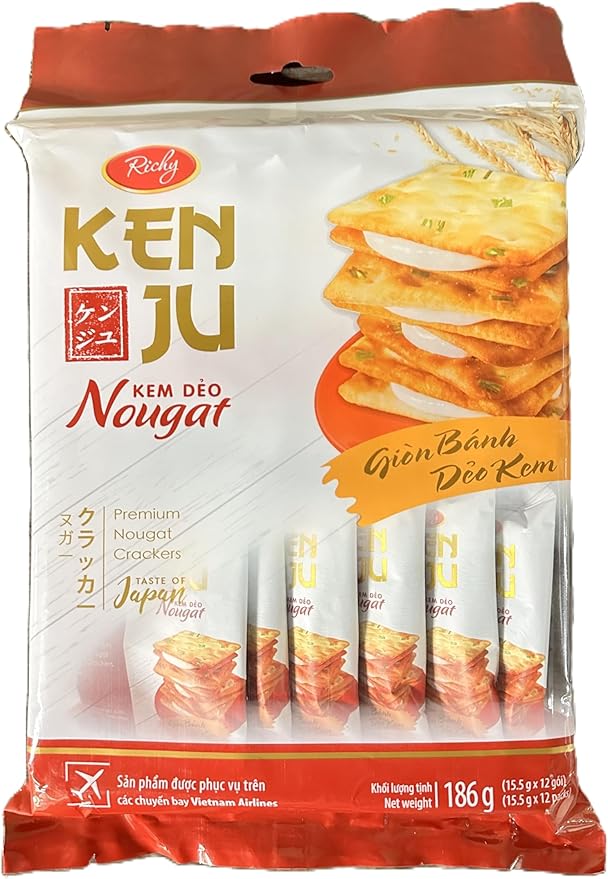 Amazon | 【KENJU】ケンジュ ヌガークラッカー（台湾由来 葱入りヌガービスケット） [並行輸入品]・お菓子・お土産・クラッカー ...