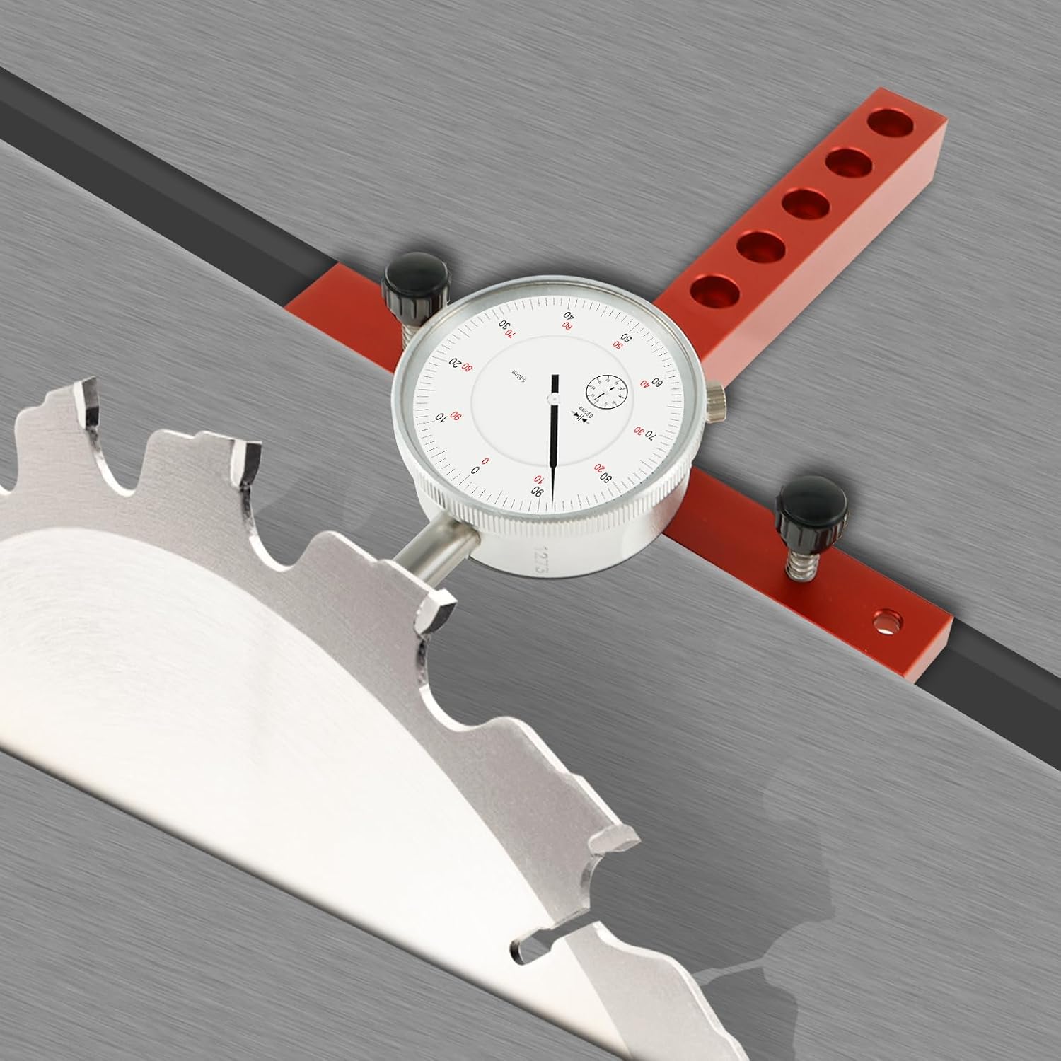 Table Saw Dial Indicator 0.001inch Accuracy Adjustable Table Saw Gauge ...