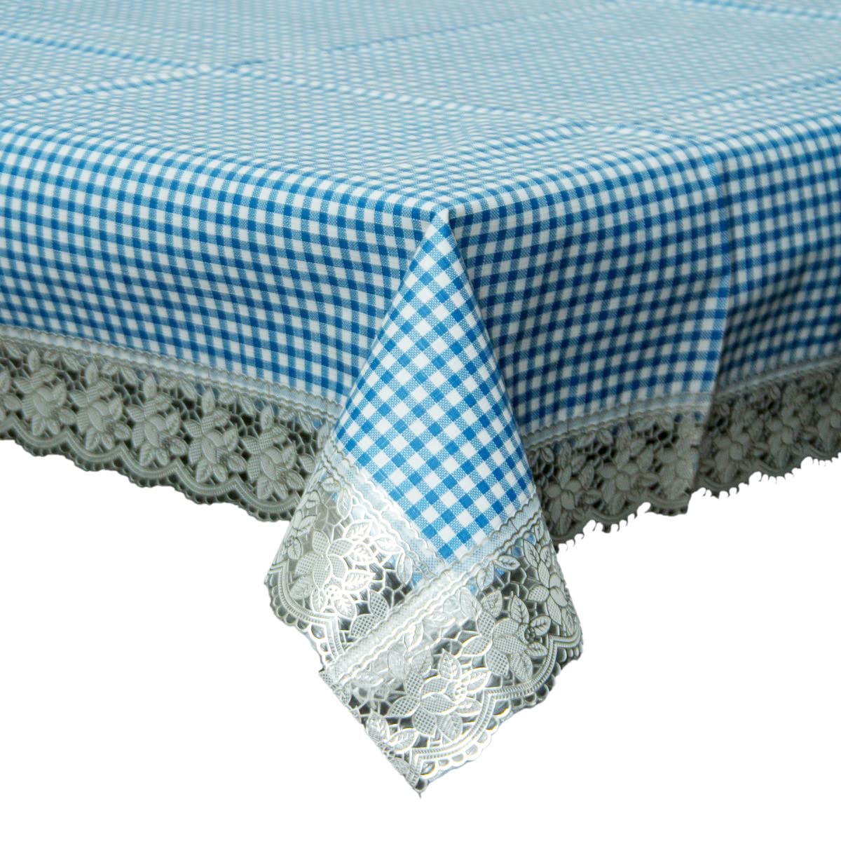 Buy Kuber Industries Small Check Print Dining Table Cover 6 Seater ...