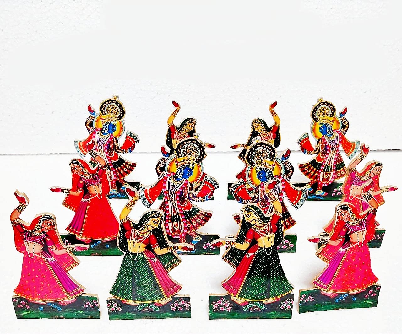 Buy Brij sugandha Laddu Gopal Rasleela Gopi with Krishna Set of Krishna ...
