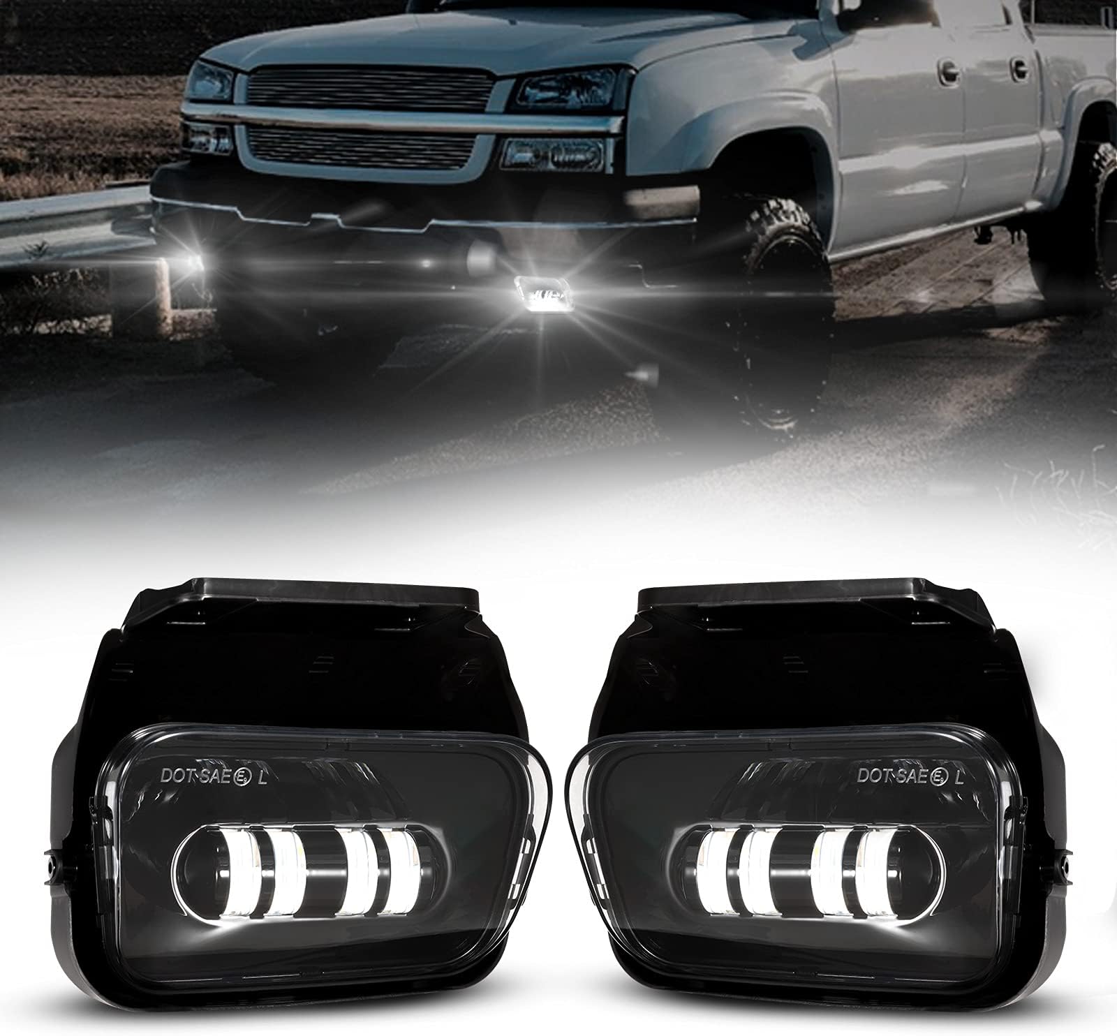 Amazon.com: BUNKER INDUST LED Fog Lights Compitable for 2003 2004 2005 ...