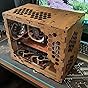 Amazon.com: CYBERWOOD Mirco ATX PC Case, Mini Tower Computer Case with ...