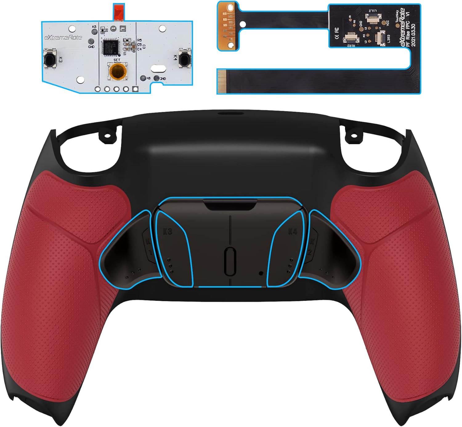 eXtremeRate Konfigurierbar RISE4 Metal Remap Kit für ps5 Controller BDM ...