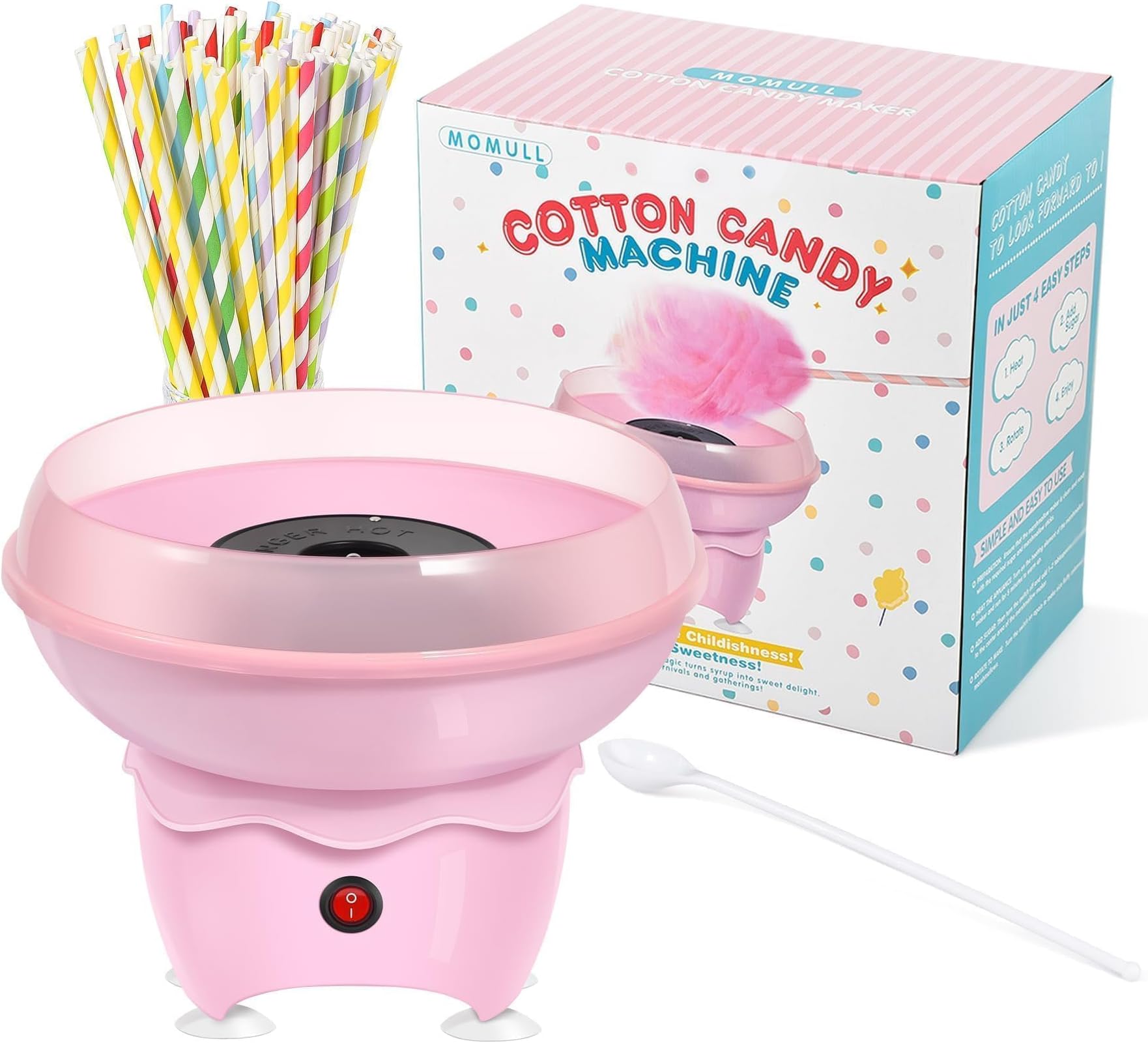 Amazon.com: Cotton Candy Machine, Mini Cotton Candy Maker for Kids ...