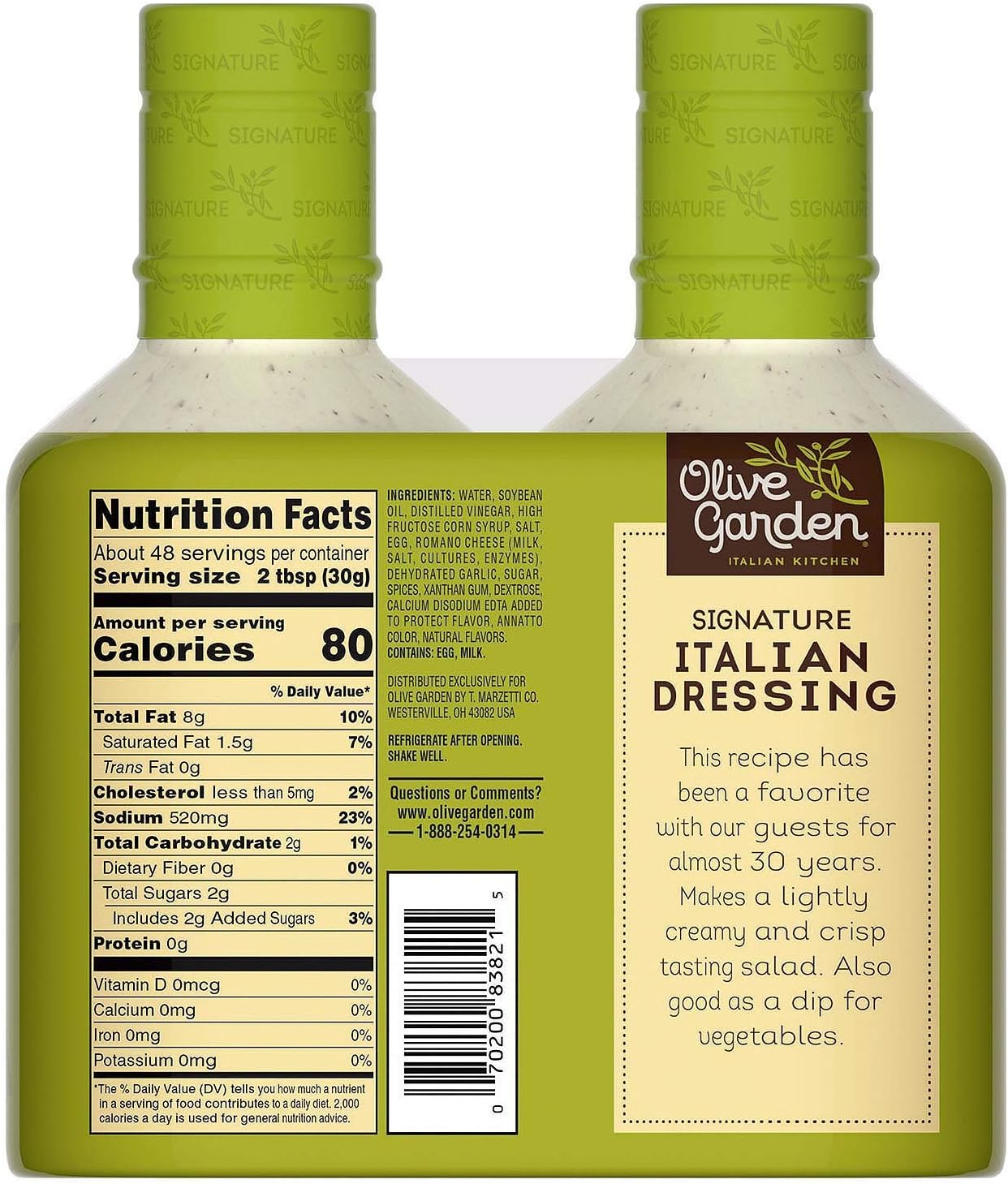 Amazon.com : Olive Garden Signature Italian Dressing (24 Ounce bottle ...